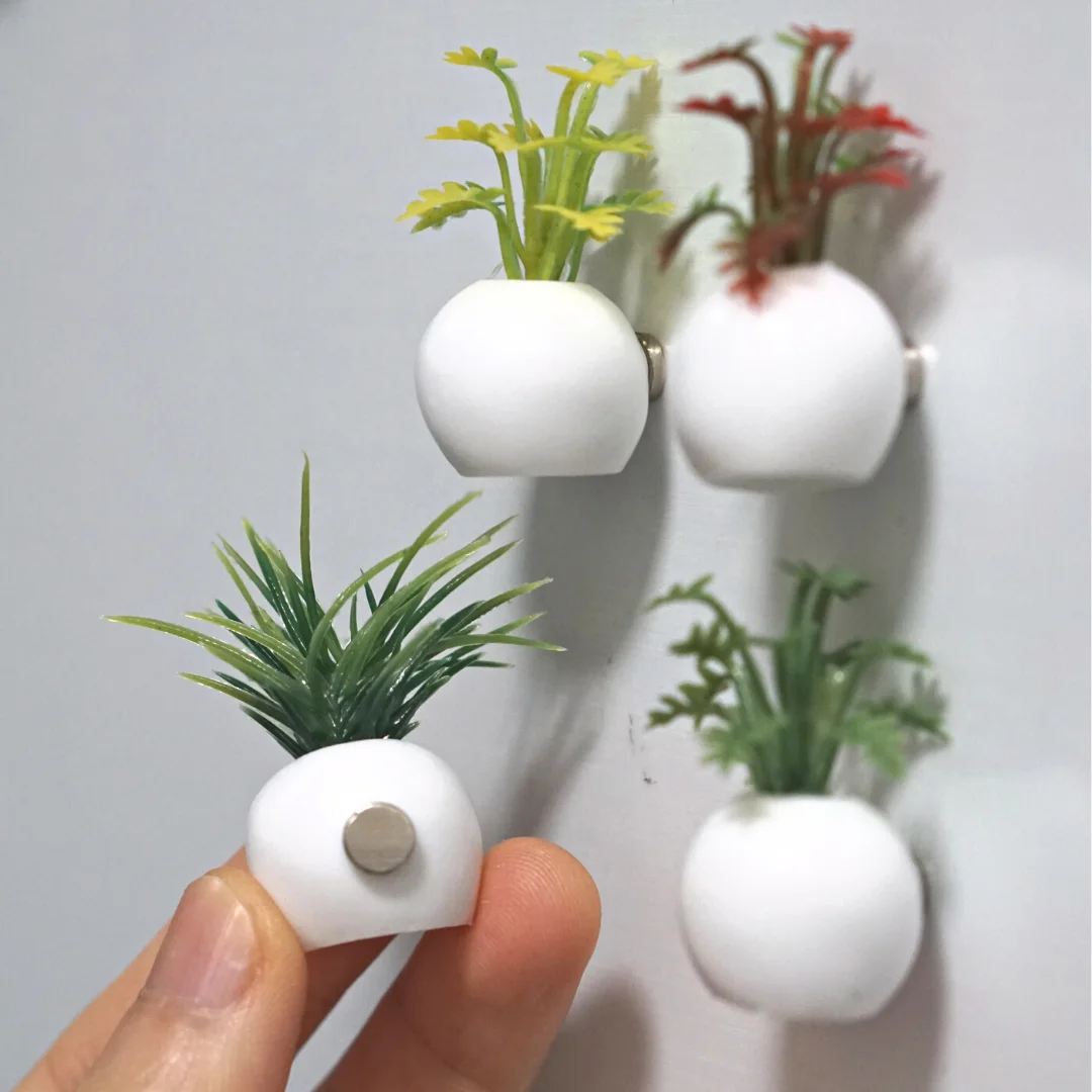Plant Styles Resin Fridge Magnets: Handmade Decoration for Fridge ...
