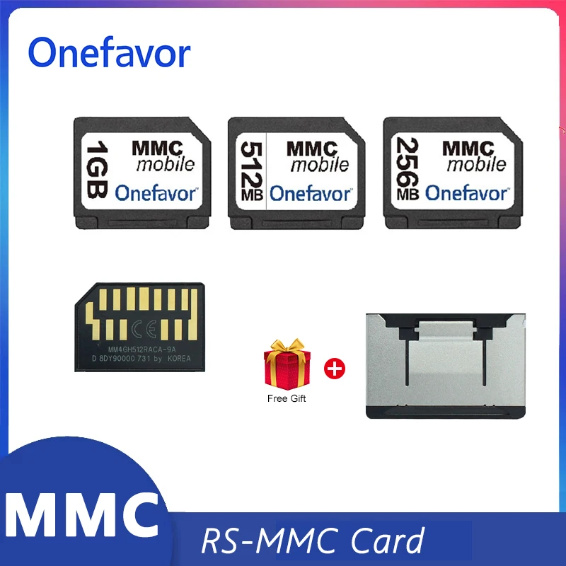 Onefavor-RS-MMC-Card-13pin-Double-row-MMC-Memory-Card-128MB-256MB-512MB ...