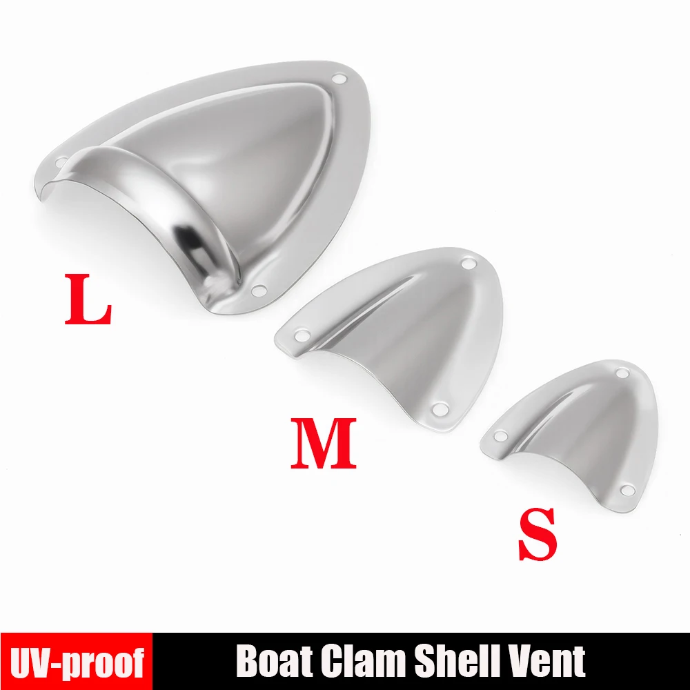 L/M/S Stainless Steel Clam Clamshell Cover Marine Hardware Clam Shell ...
