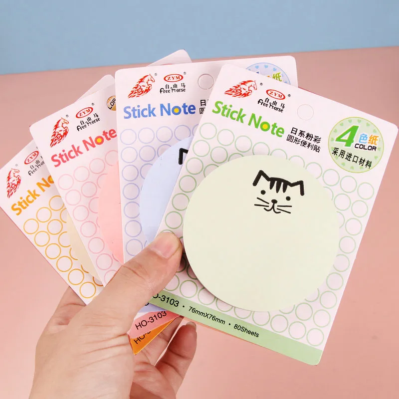 160-Sheets-Sticky-Notes-Cute-Cartoon-Colorful-Memo-Pad-Kawaii ...