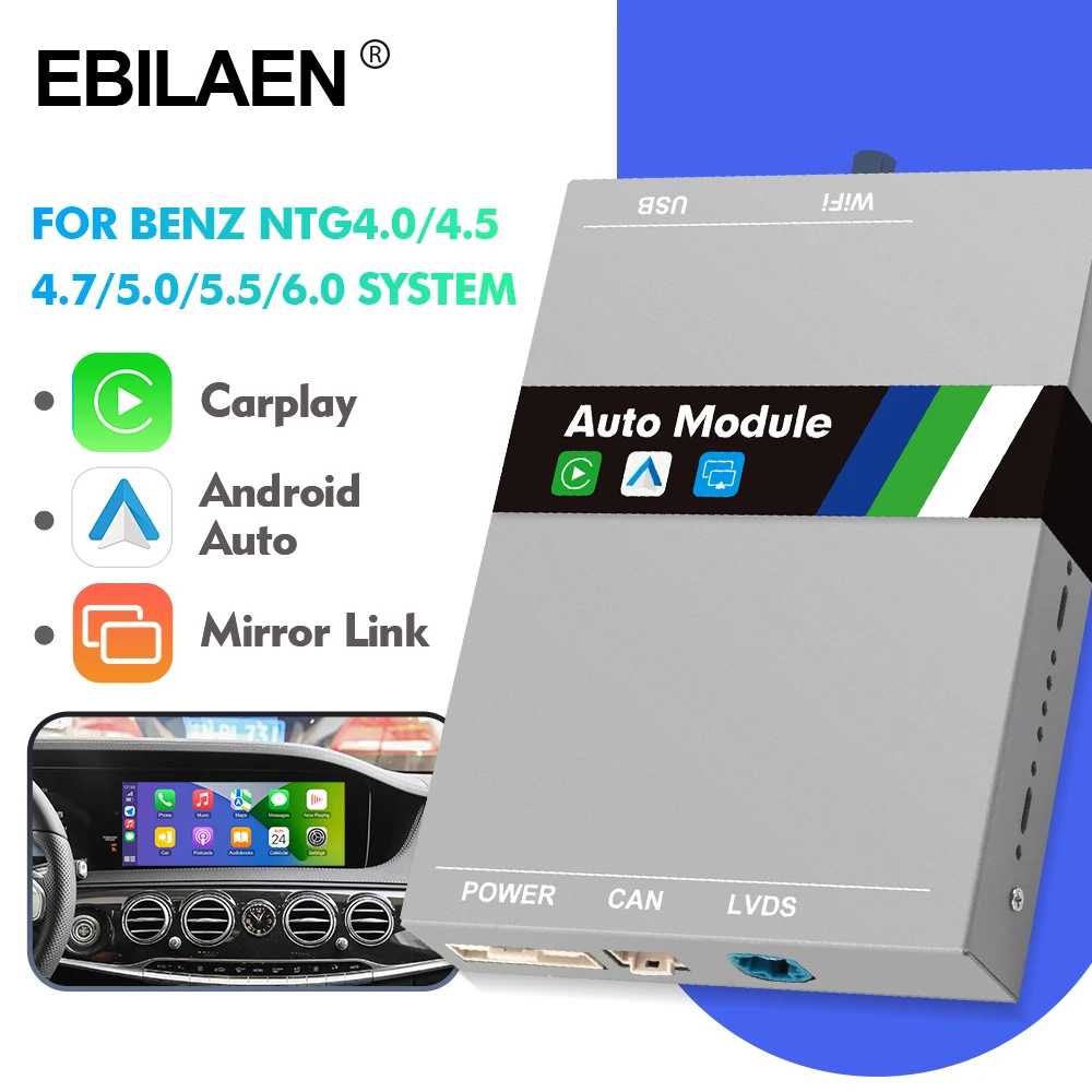 Wireless-Apple-Carplay-Android-Auto-f-r-Mercedes-Benz-C117-W176-W204 ...