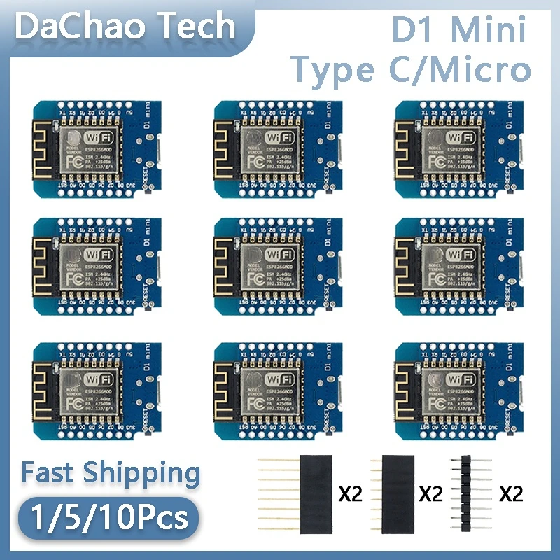 D1 mini esp8266 ESP 12 ESP 12F ch340g ch340 v2 USB wemos,wifi開発ボード,1 ...