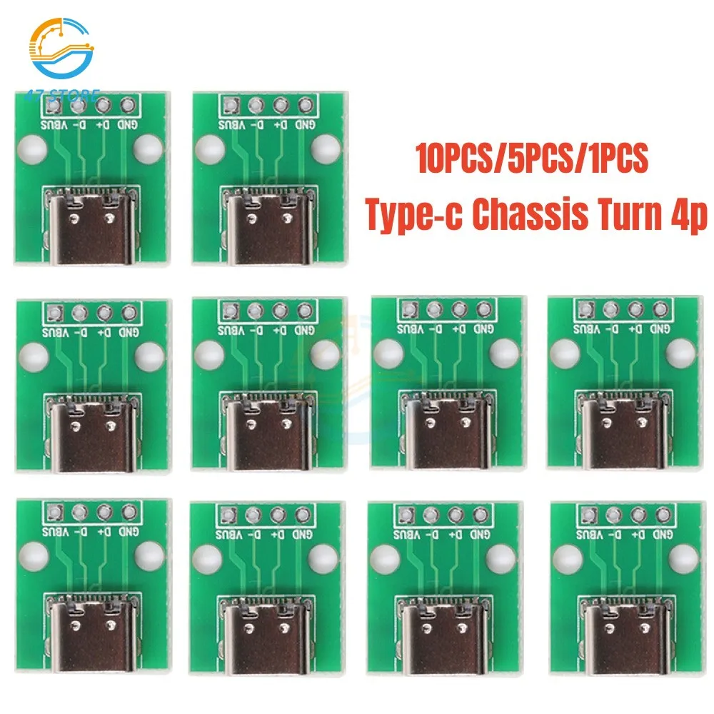 10-5-1pcs-USB-Type-C-Breakout-Board-Jack-3-1-Female-Connector-Jack ...