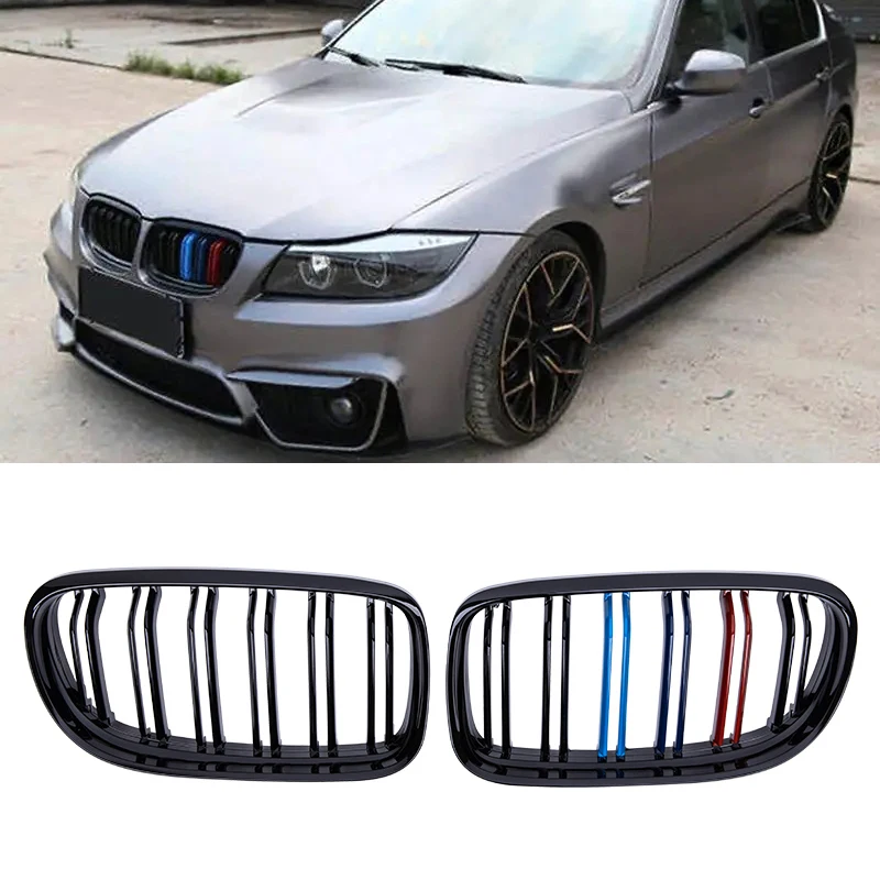 M-Color-Racing-Grill-Car-Front-Kidney-Grilles-Double-Slat-Grille-For ...