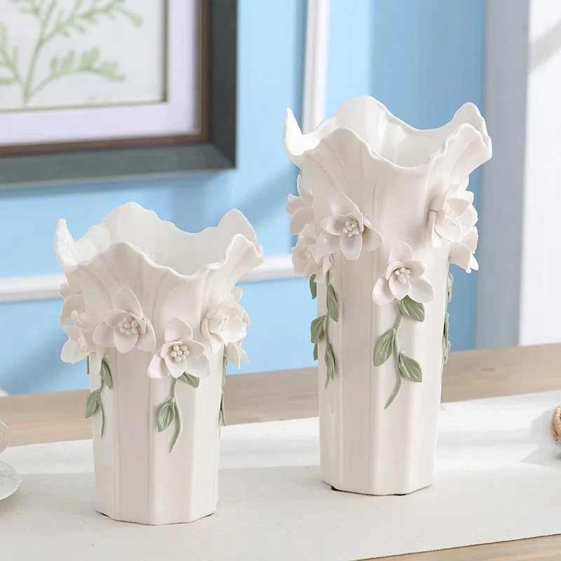 3D-Ceramic-Vase-Home-Decor-Creative-Design-Porcelain-Decorative-Flower ...