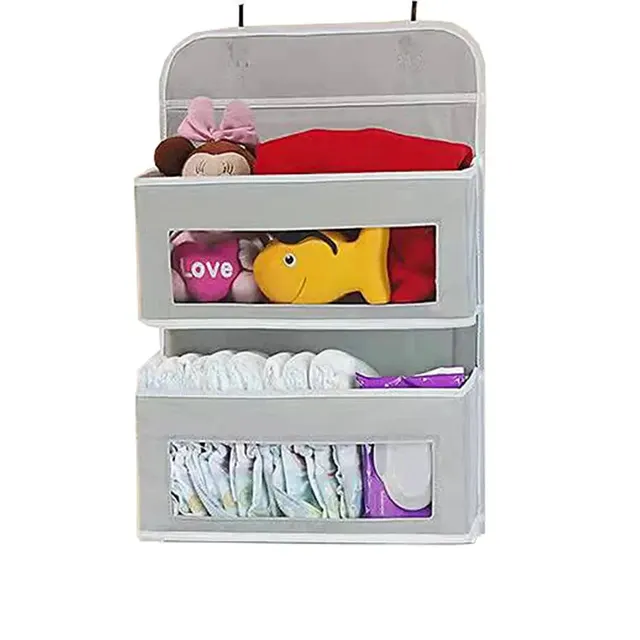 Wall-mounted Underwear Storage Box Baby Bed Children's Toy Hanging Bag ...