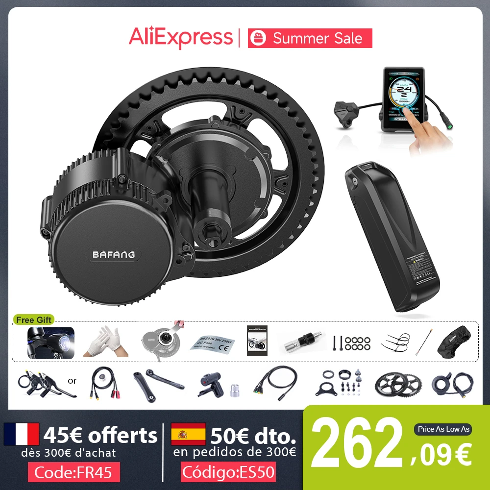 BAFANG 350W Kit BBS01B Motor BBS01 Mid Drive Bicicleta Elétrica Do ...