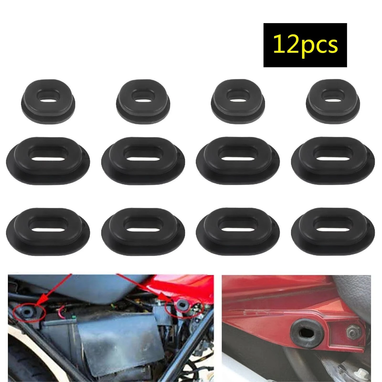 Motorcycle Rubber Grommet Body Side Cover Fairing Goldwing Bolt for ...