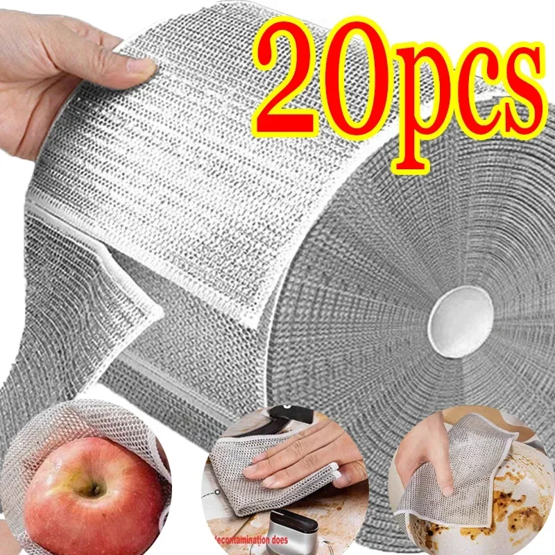 Kitchen Cleaning Metal Cloth Microfiber Multi-Purpose-Non-Stick,Quick ...