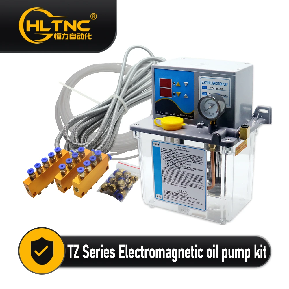 2L-3L-Lubricant-Pump-Automatic-Lubricating-Oil-Pump-with-Pressure-Gauge ...