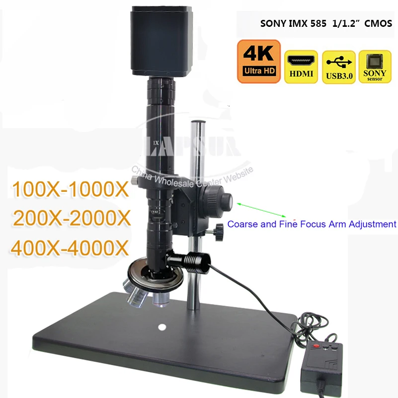 3units-IMX585-4K-60FPS-HDMI-USB-WIFI-2-units-50X-4000X-C-Mount-Coaxial ...