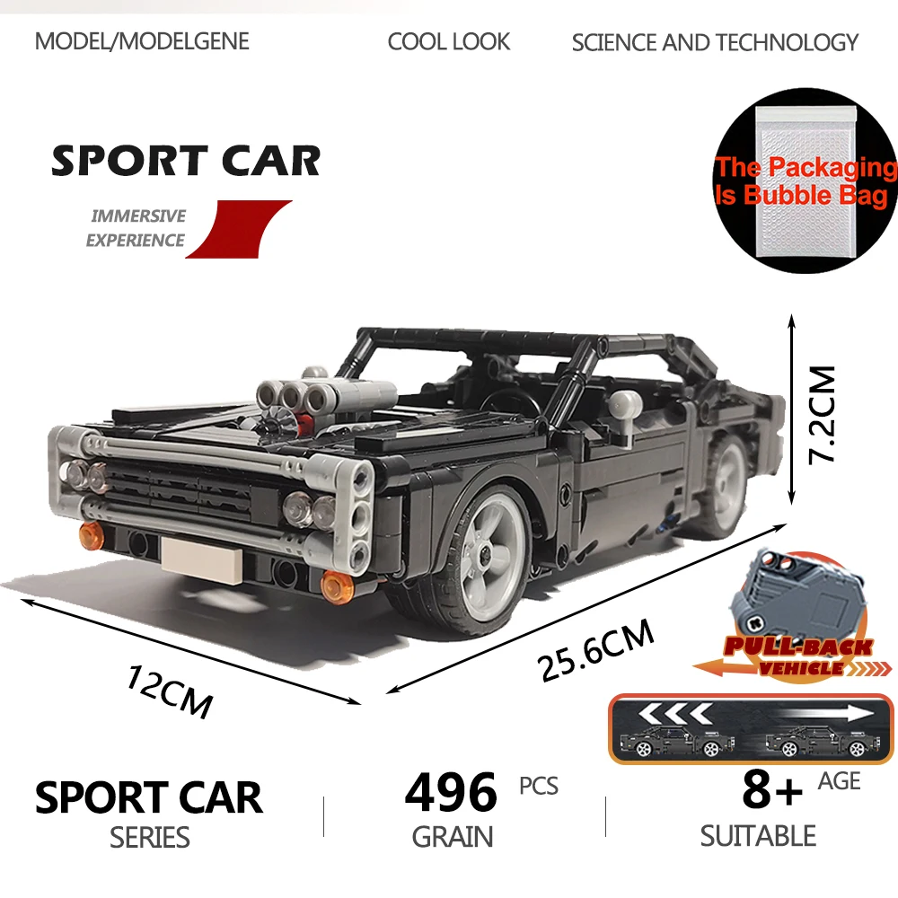 High-Tech-Racing-Sports-Car-Building-Blocks-Pull-Back-Car-Model-Bricks ...