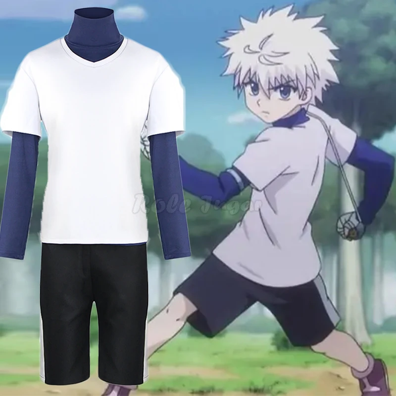 Tenues d'Halloween Anime Cosplay pour Hommes et Femmes, Costume Killua ...