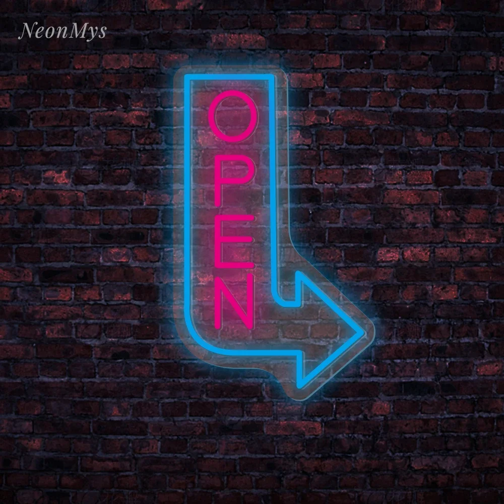 Open Neon Sign Door Opening LED Neon Light Sign for Business Restaurant ...