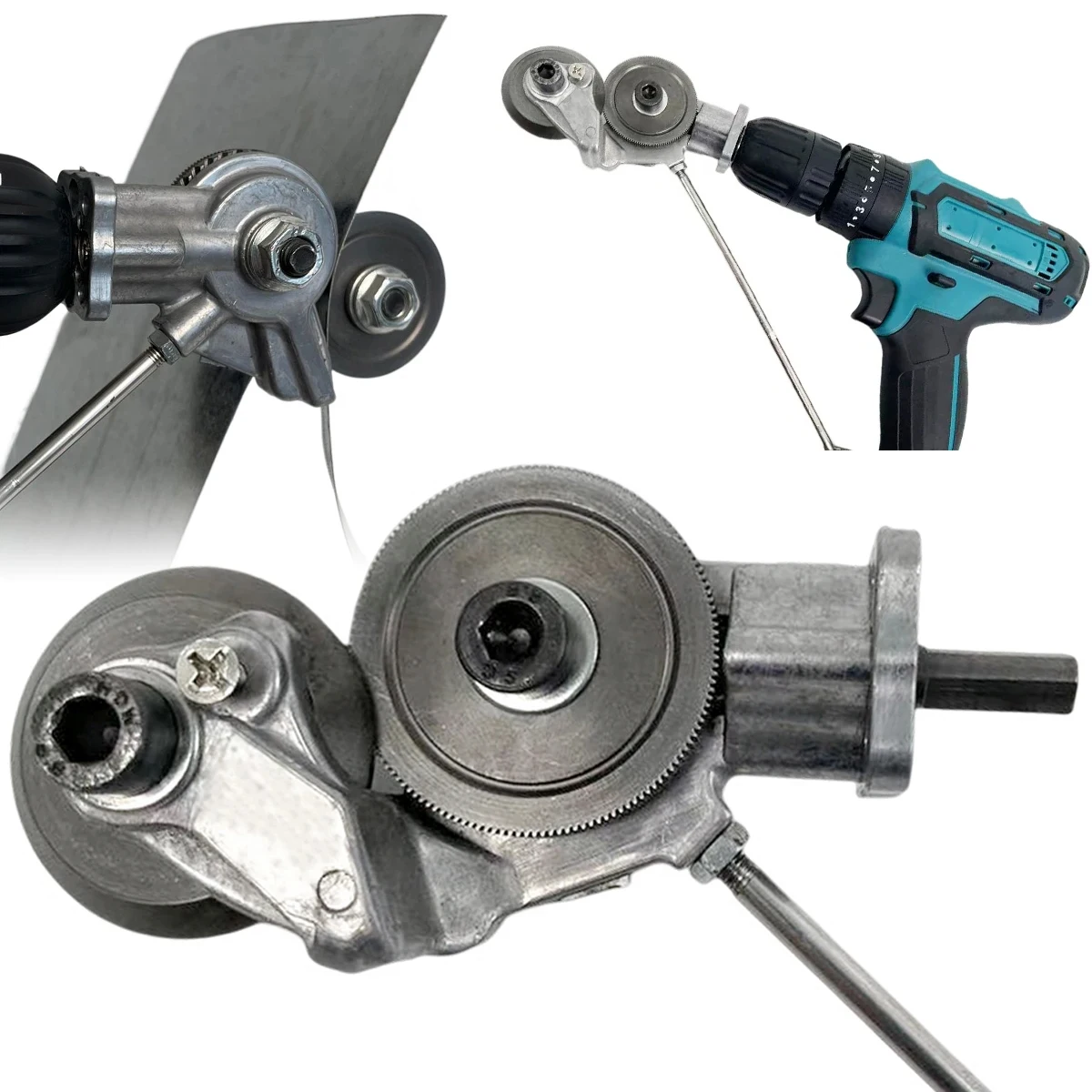 Electric-Drill-Plate-Cutter-Double-Headed-Metal-Sheet-Cutter-Sharp ...