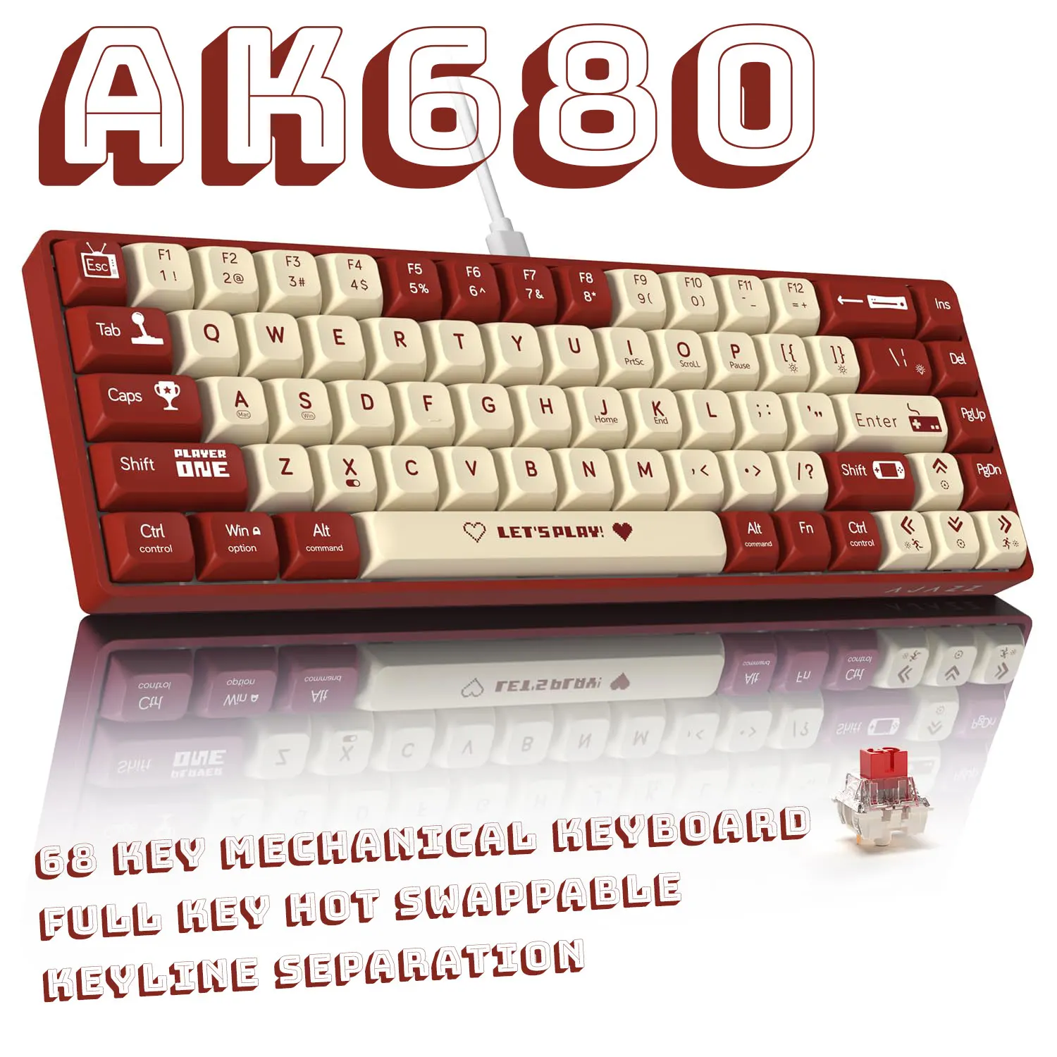 AJAZZ-AK680-Mechanical-Gaming-Keyboard-Hot-Swappable-Mini-Wired ...