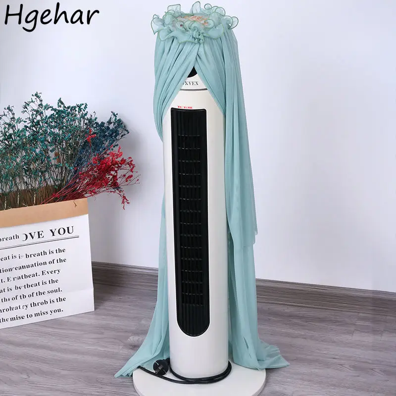 Electric Fan Covers Household Pastoral Floral Lace Cover All inclusive ...