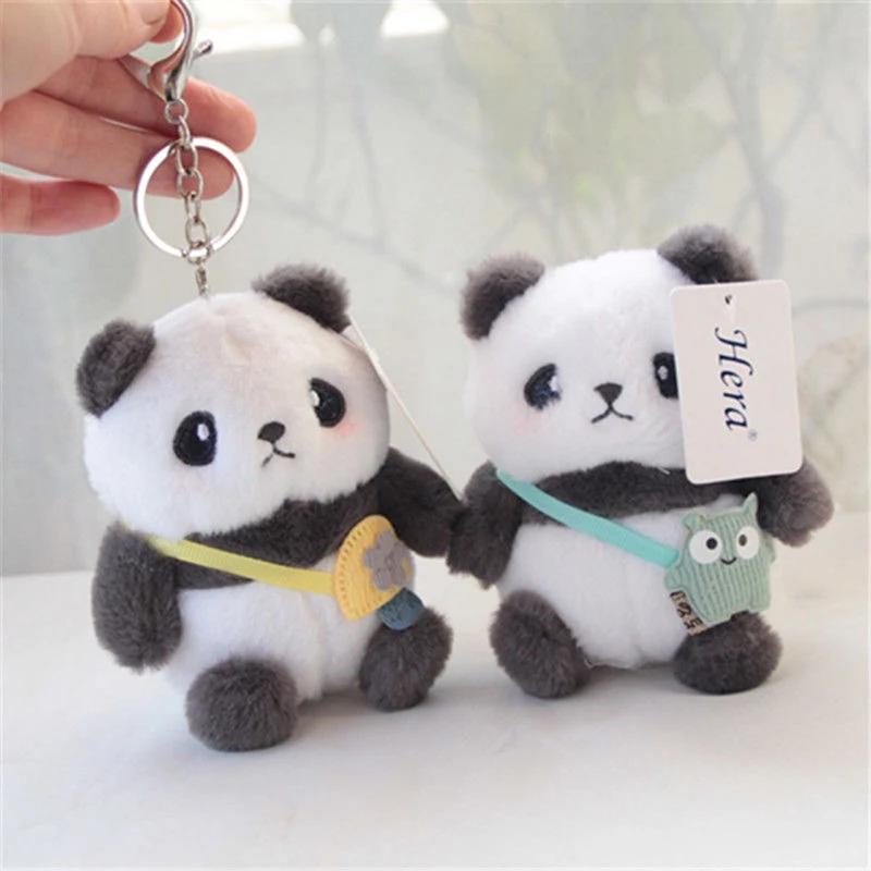Plush-Animal-Keychains-Cute-Panda-Doll-Keyrings-Creative-Car-Keys ...