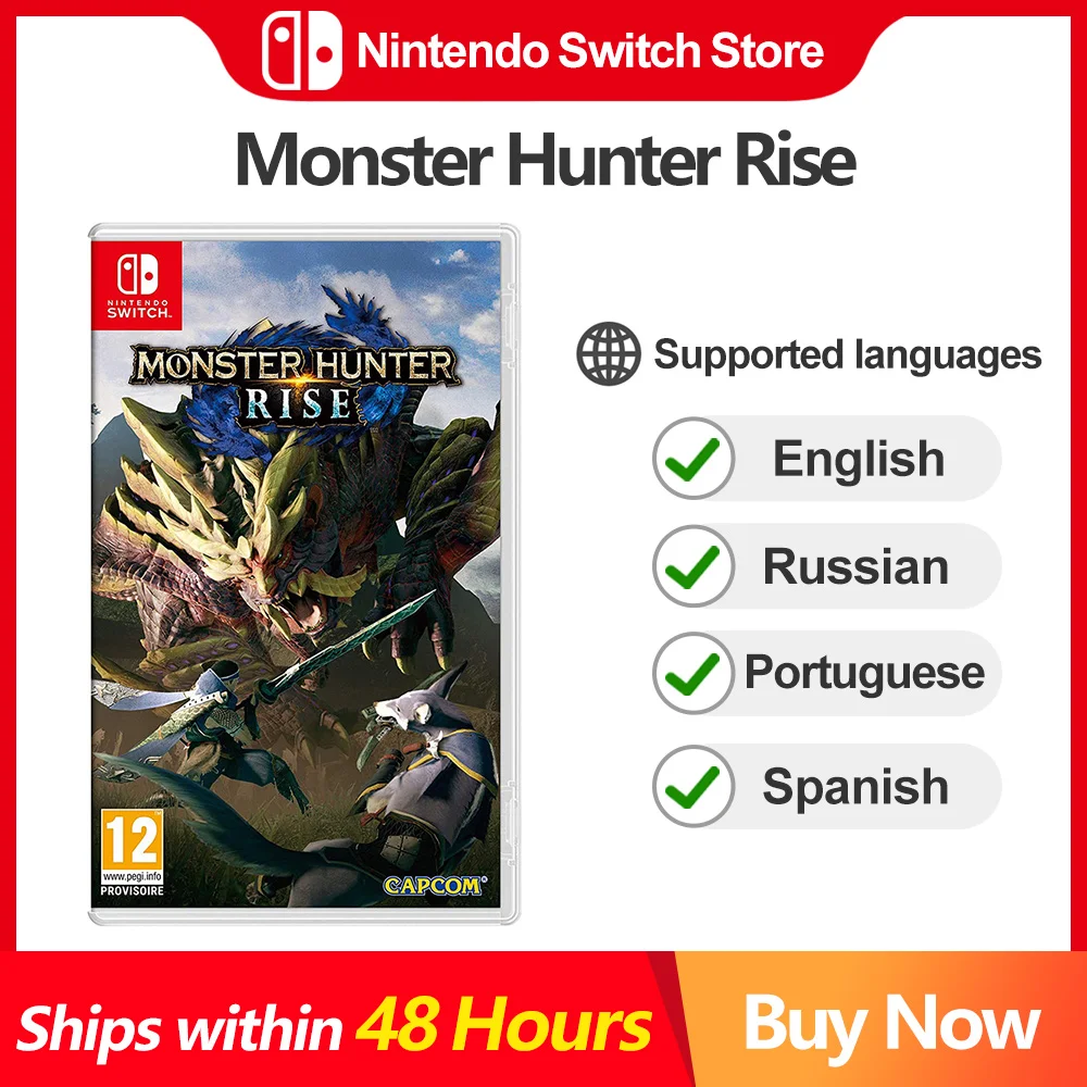 Monster Hunter Rise Nintendo Switch Game Deals 100%, tarjeta de juego ...