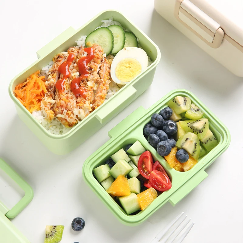 METKA-2-Layers-Bento-Box-Adult-Lunch-Box-Food-Storage-Container-Lunch ...
