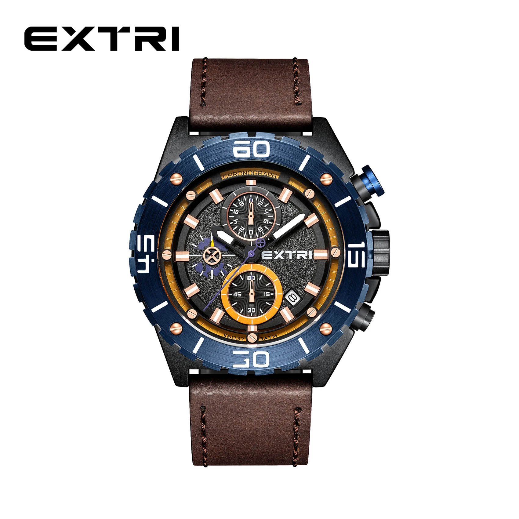 Extri-Top-Luxury-Brand-Men-Sports-Watch-Male-Casual-Leather-Strap-Date ...