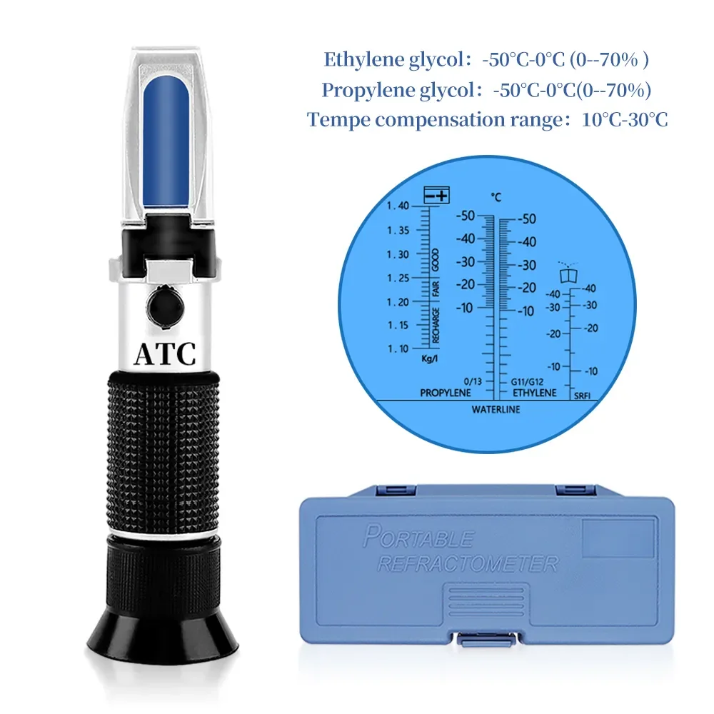 Hand-Held-Automotive-Antifreeze-Refractometer-50-0-Battery-Acid-Liquid ...