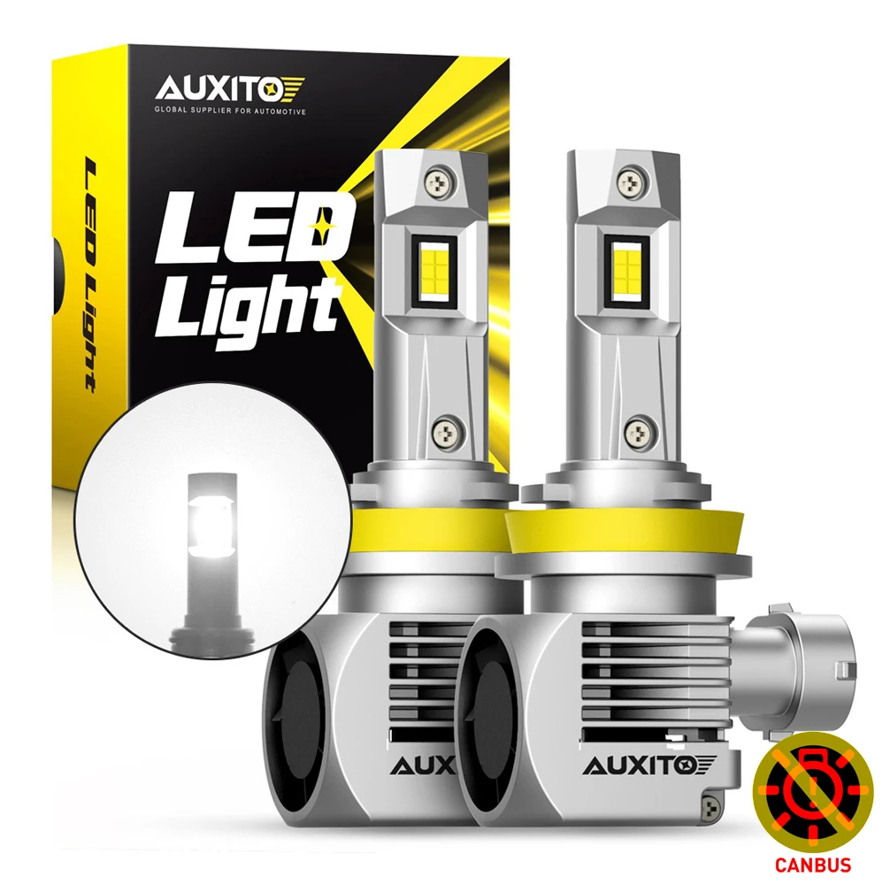 AUXITO-2x-100W-H11-H8-H4-H7-LED-Canbus-No-Error-Turbo-Headlight-Bulb ...