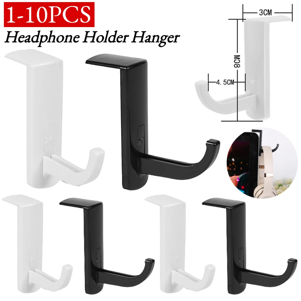 Universal Headphone Holder Hanger, Suporte Adesivo para Monitor ...