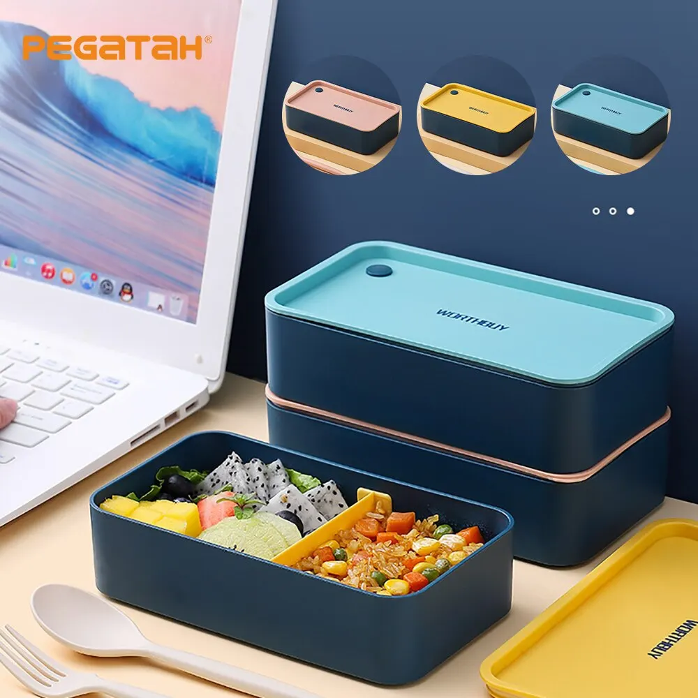 Bento-Boxes-Microwave-Dinnerware-Food-Storage-Case-with-Movable ...