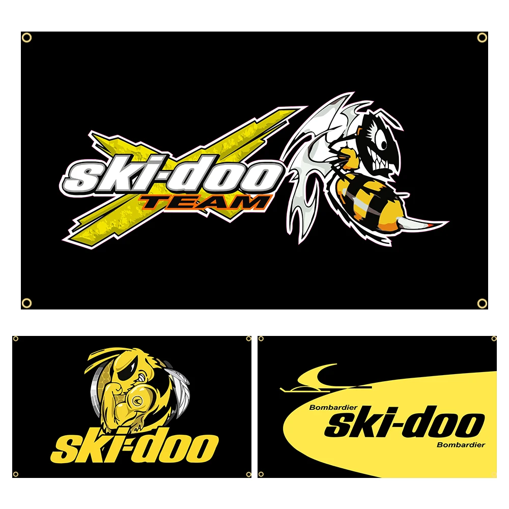 3X5Ft-Team-SkiDoos-Killer-Bee-Snowmobile-Flag-Banner-Decoration ...