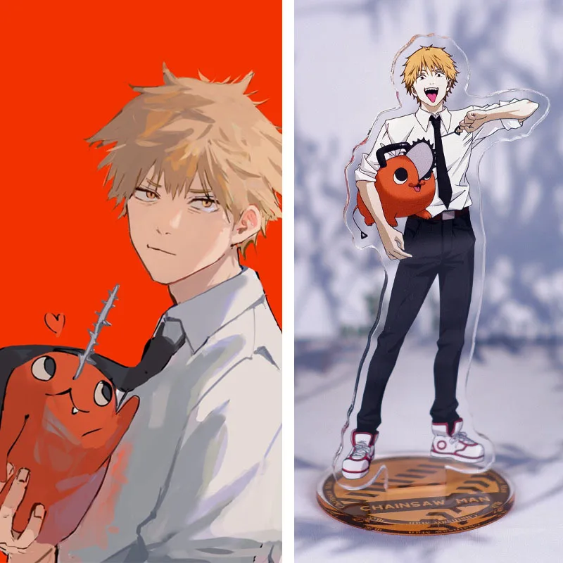 5Style-Anime-Figure-Chainsaw-Man-Acrylic-Stand-Model-Denji-Power-Makima ...