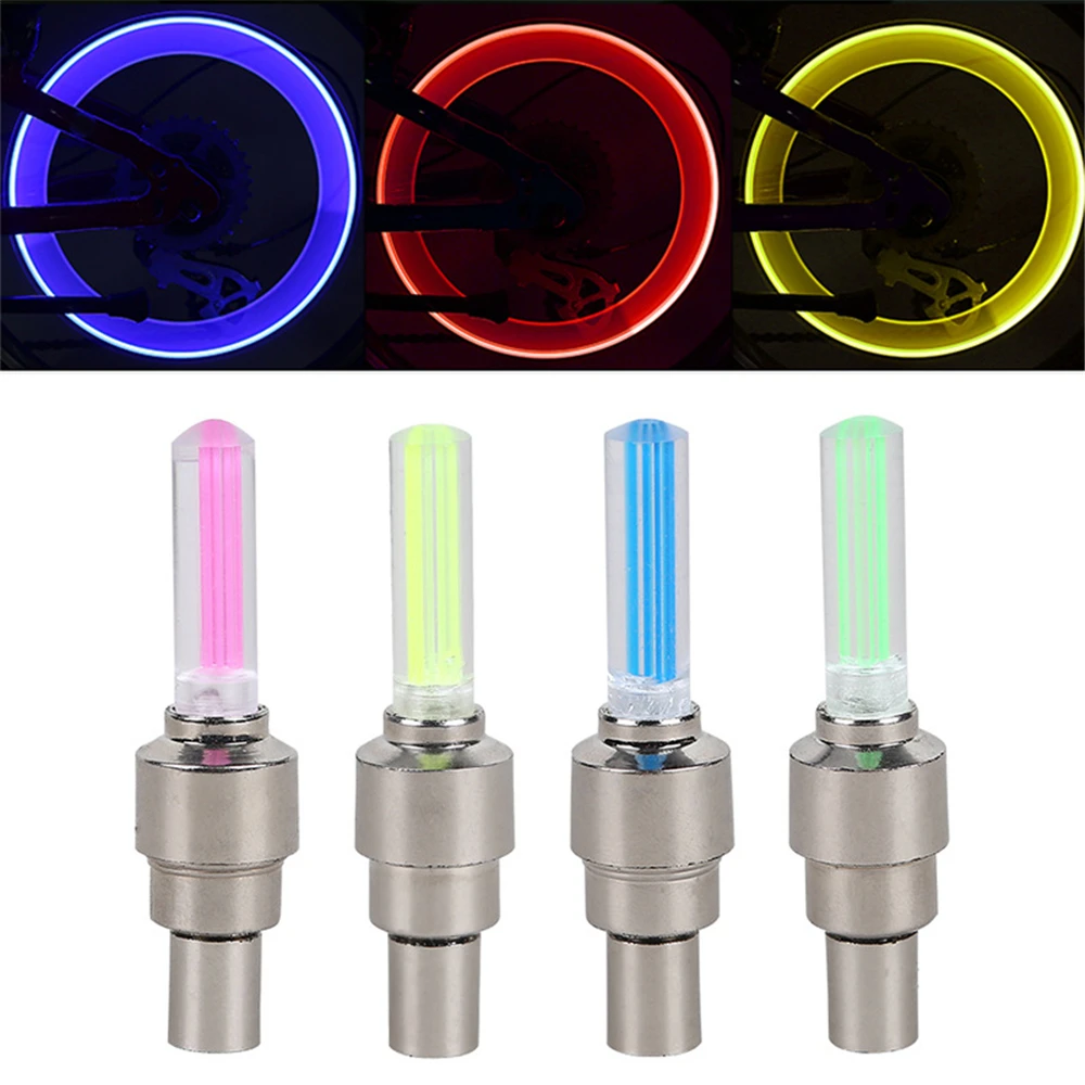 1-2pcs-Bicycle-Valve-Light-Road-Bike-MTB-Motorcycle-Car-Tire-Nozzle ...