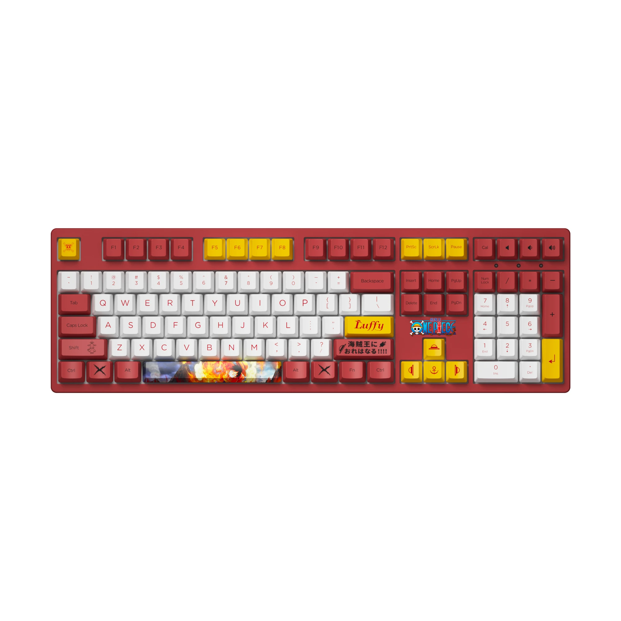 Teclado mecánico Akko 3108 V2 One Piece Luffy para juegos de tamaño ...
