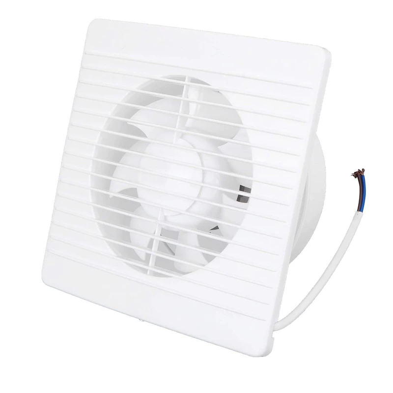 6 Inch 220V Wall Mounted Exhaust Fan 7 Blades Ventilation Fans Small ...