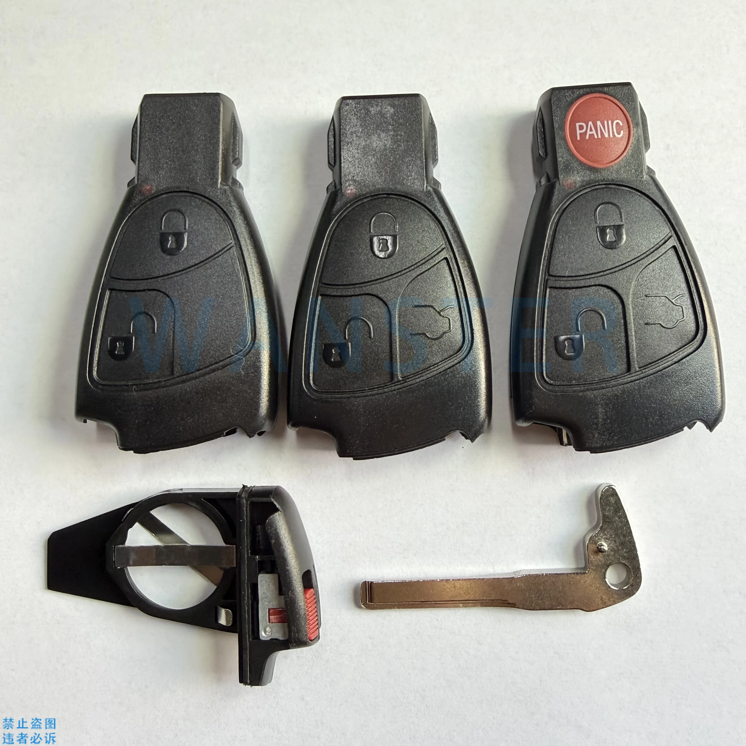 2 3 4 Buttons Car Key Fob Shell Case Housing for Mercedes Benz B C E ML ...
