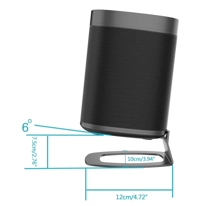 Metal Desktop Stand for Smart Speaker Hanger For SONOS for Play 1/One ...