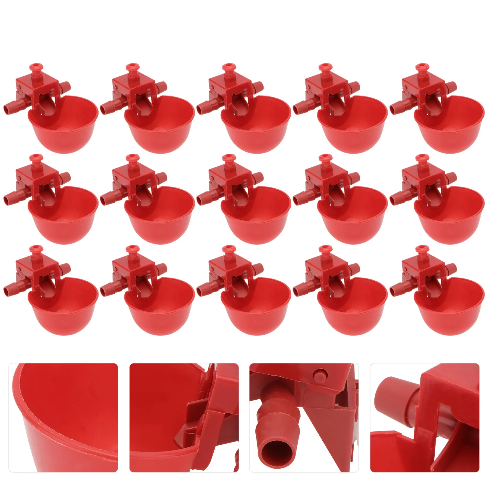 15-PCS-Water-Dispenser-Quail-Drinker-Drinking-Fountain-Poultry-Cups ...