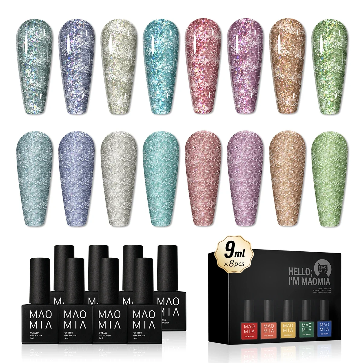 MAOMIA-8-Colors-High-Density-Glitter-Set-Nail-Gel-Polish-Explosive ...