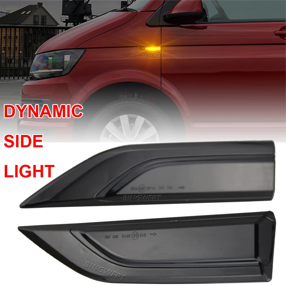 BINGWFPT-Led-Dynamic-Side-Marker-Turn-Signal-Light-Sequential-Blinker-Light-For-VW-Transporter ...