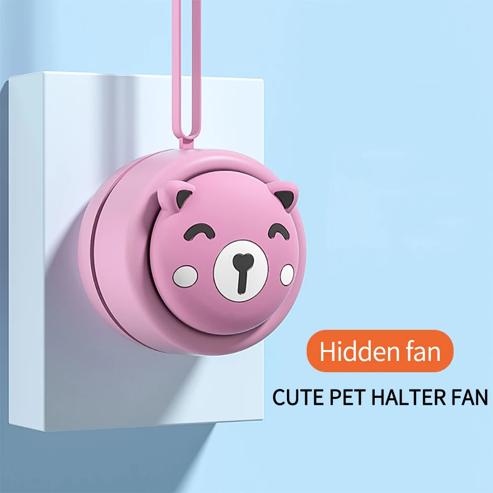 Cartoon-Animal-Shape-Fan-Mini-Neck-Fan-Children-Student-Portable-Fan ...