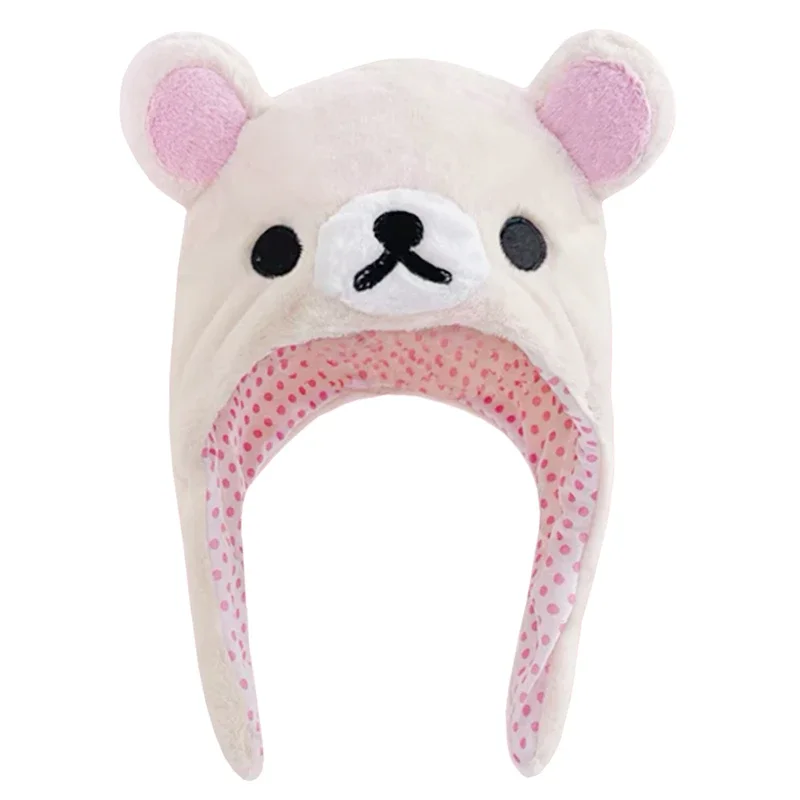 Rilakkuma Korilakkuma Bear Plush Ushanka Hat Kawaii Cute Winter Hat For ...