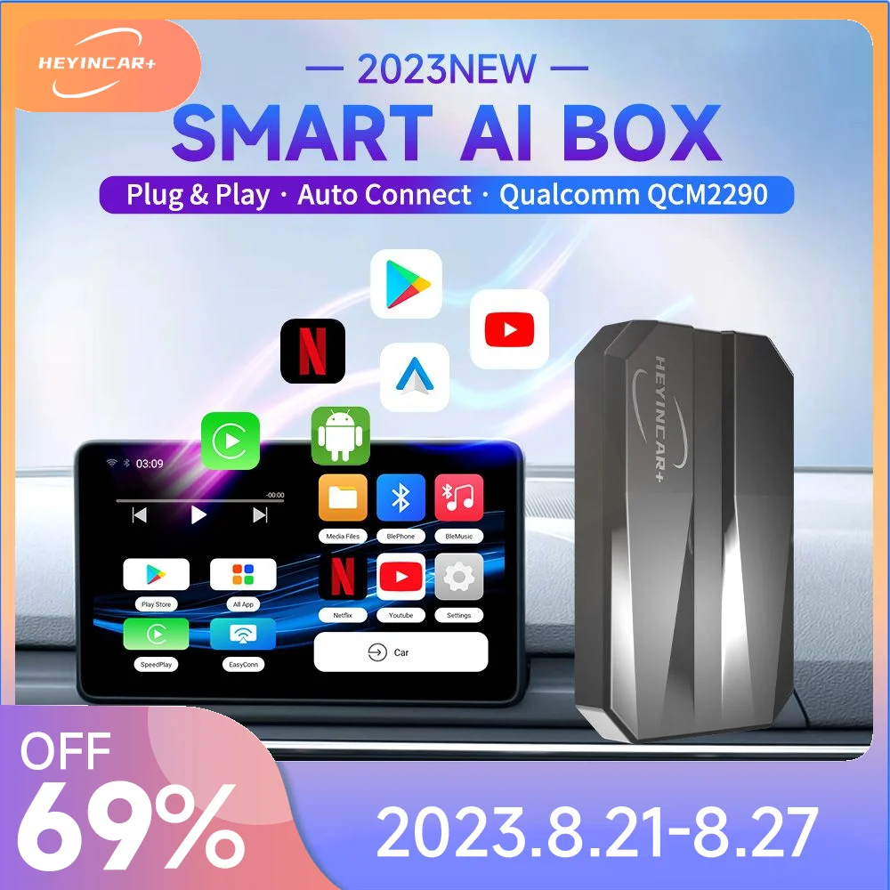 HEYINCAR-Smart-Ai-Box-CarPlay-Wireless-Android-Auto-Netflix-YouTube ...