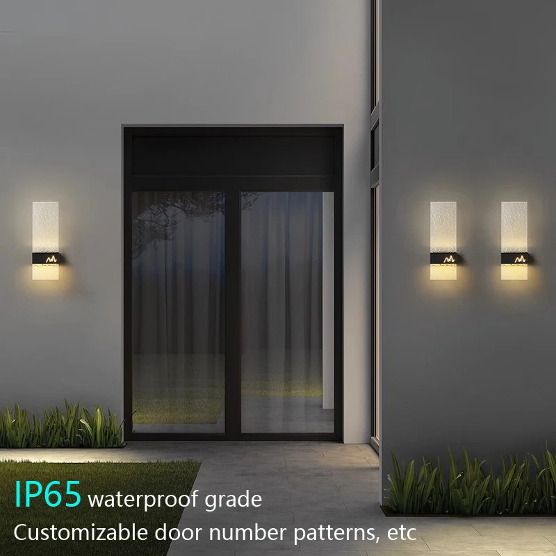 Simple Wall Lamp Outdoor Courtyard Lamp Waterproof Outdoor Gate Villa ...