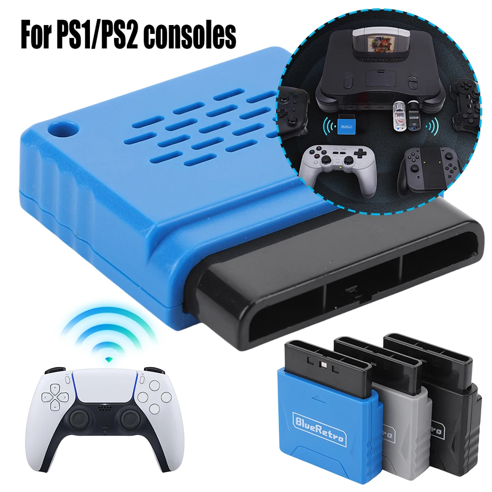 Wireless-Controller-Receiver-Adapter-for-PS2-PS1-Game-Console-Gamepad ...
