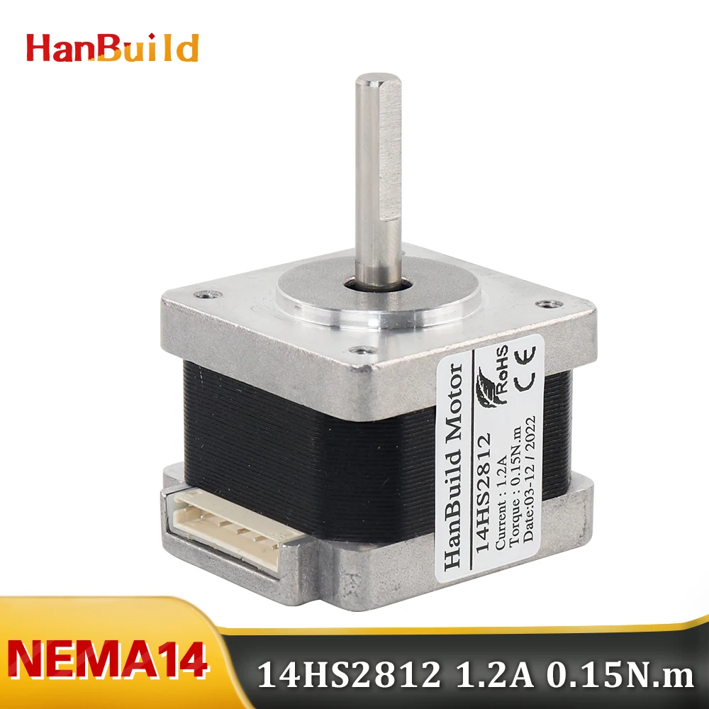 Free-Shipping-Nema-14-Stepper-Motor-35X28mm-1-2A-0-15N-m-14HS2812-for ...