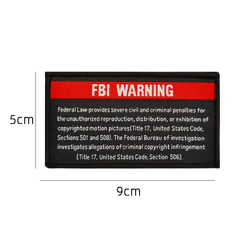 Fbi Warning Logo Red