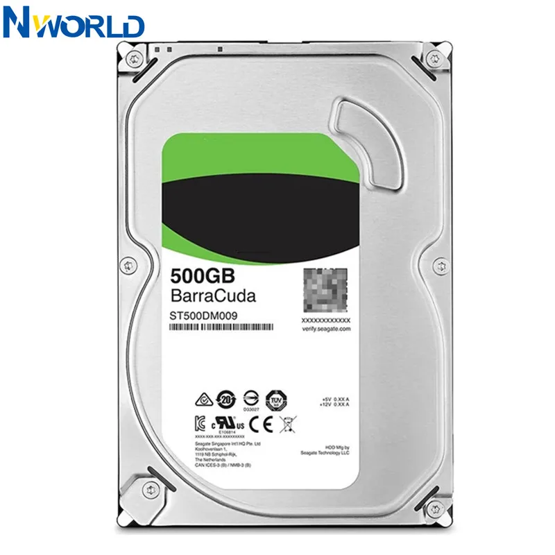 Nworld 500gb 3.5'' Inch Internal Hdd Hard Disk Drive For Desktop Pc ...