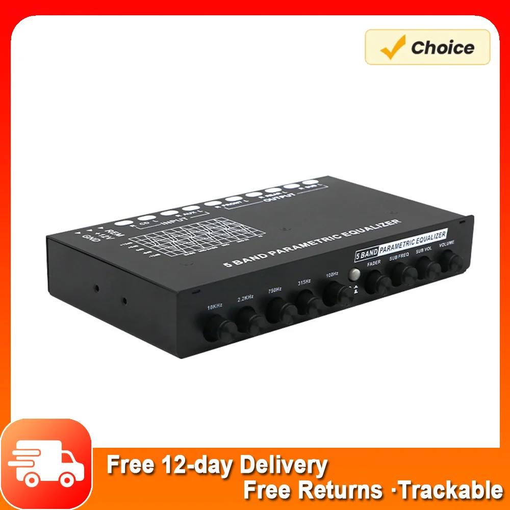Professional-5-Band-Car-Equalizer-Multifunctional-Car-Audio-EQ-Tuning ...