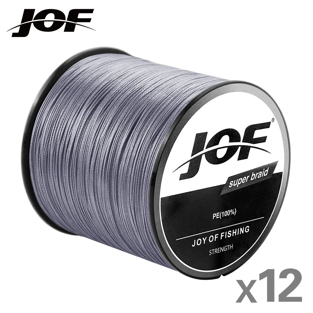 Generic Jof 15kg-68kg Braided Bait Line 12 Braid High-Density Weave ...