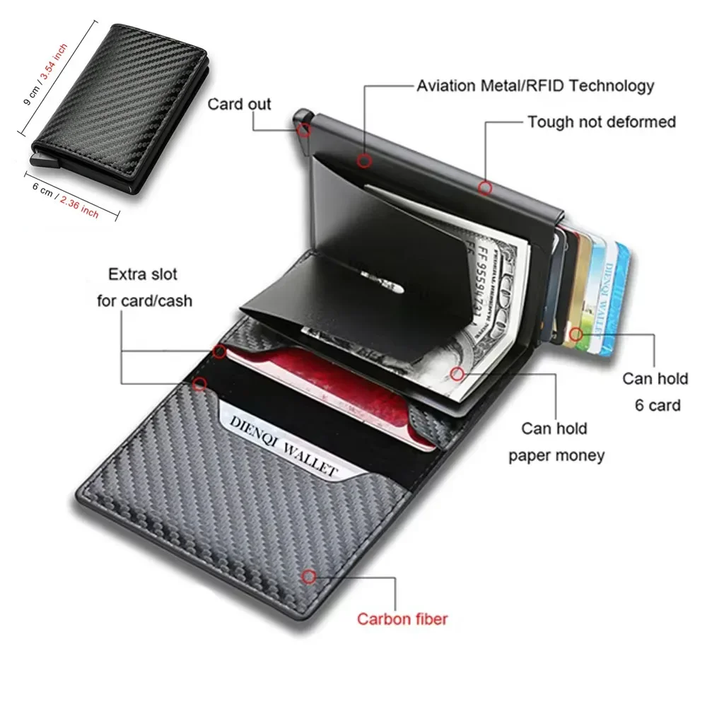 Anti-Thief-Rfid-Credit-Card-Holder-Case-Smart-Minimalist-Wallet-Pocket ...